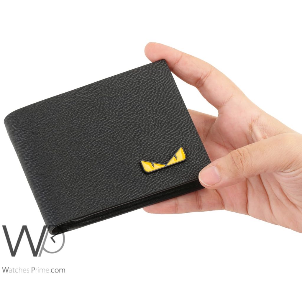 Fendi FF Eyes Wallet Black For Men | Watches Prime