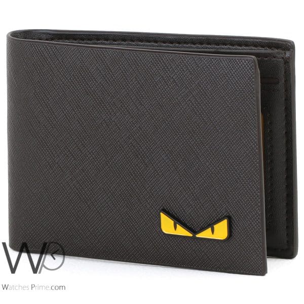 Fendi FF Eyes Brown Wallet For Men | Watches Prime