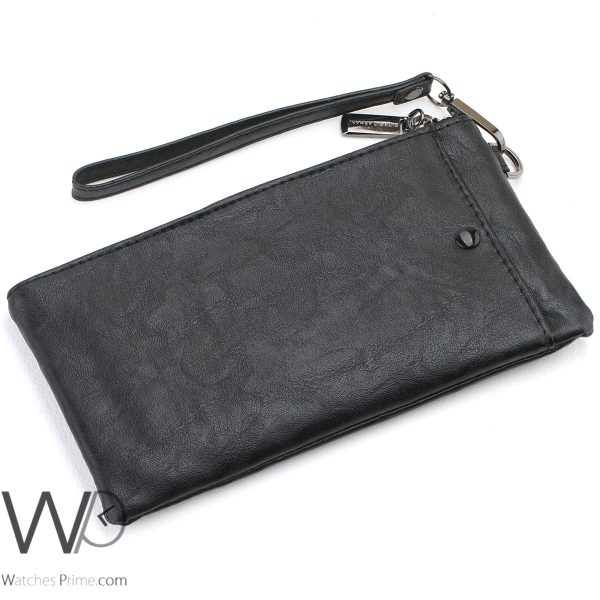 Giorgio Armani Handheld Wallet Black For Men | Watches Prime