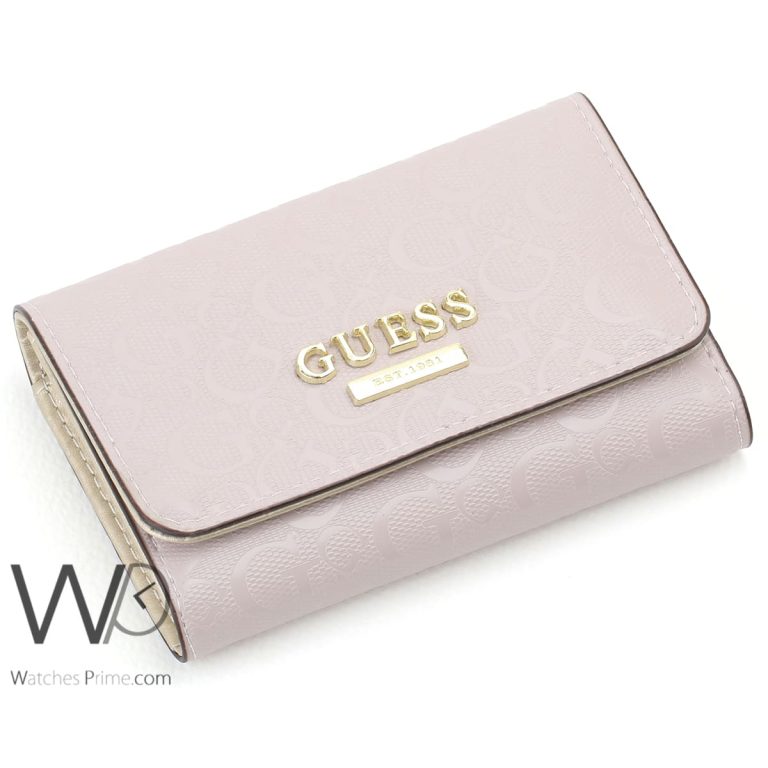 Guess Wallet Leather Original Pink For women | Watches Prime
