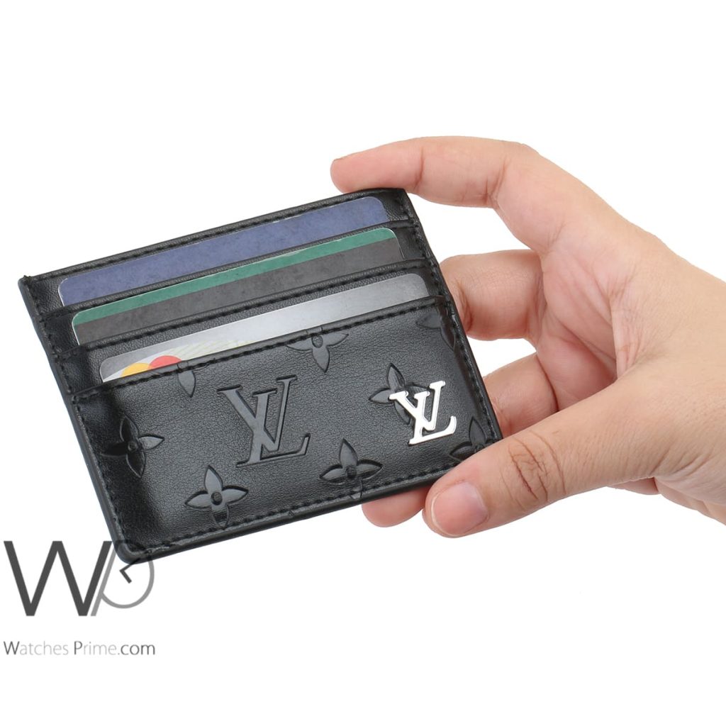 Louis Vuitton LV Card Holder Wallet Black Men | Watches Prime