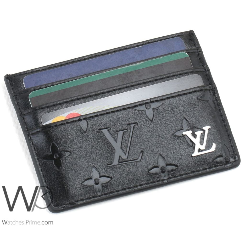 Louis Vuitton LV Card Holder Wallet Black Men | Watches Prime
