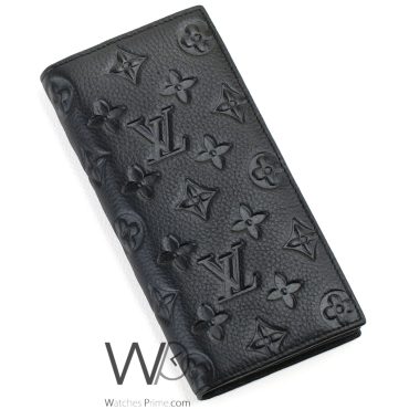 Louis Vuitton LV Long Wallet Black For Men | Watches Prime