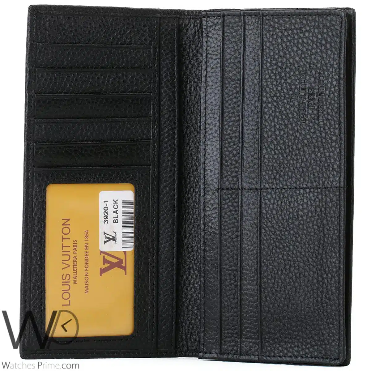 Louis Vuitton LV Long Wallet Black For Men | Watches Prime