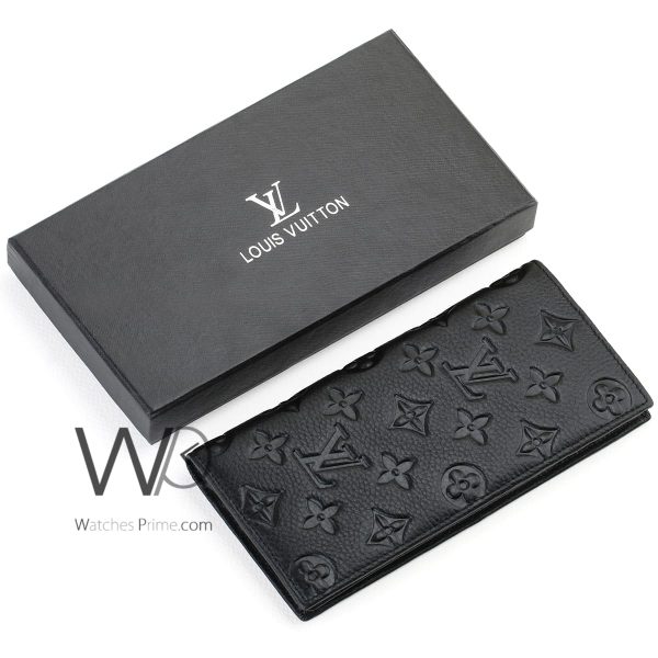 Louis Vuitton LV Long Wallet Black For Men | Watches Prime