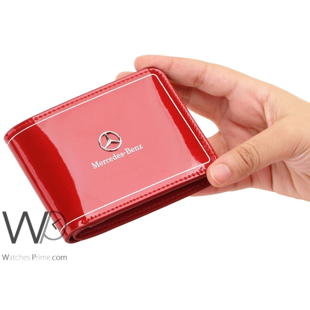 Mercedes Benz Wallet Red For Men | Watches Prime