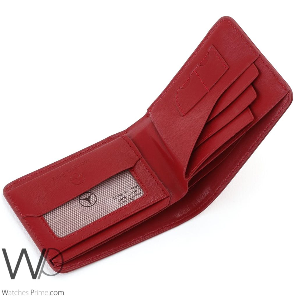 Mercedes Benz Wallet Red For Men | Watches Prime