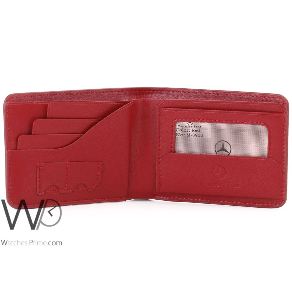 Mercedes Benz Wallet Red For Men | Watches Prime