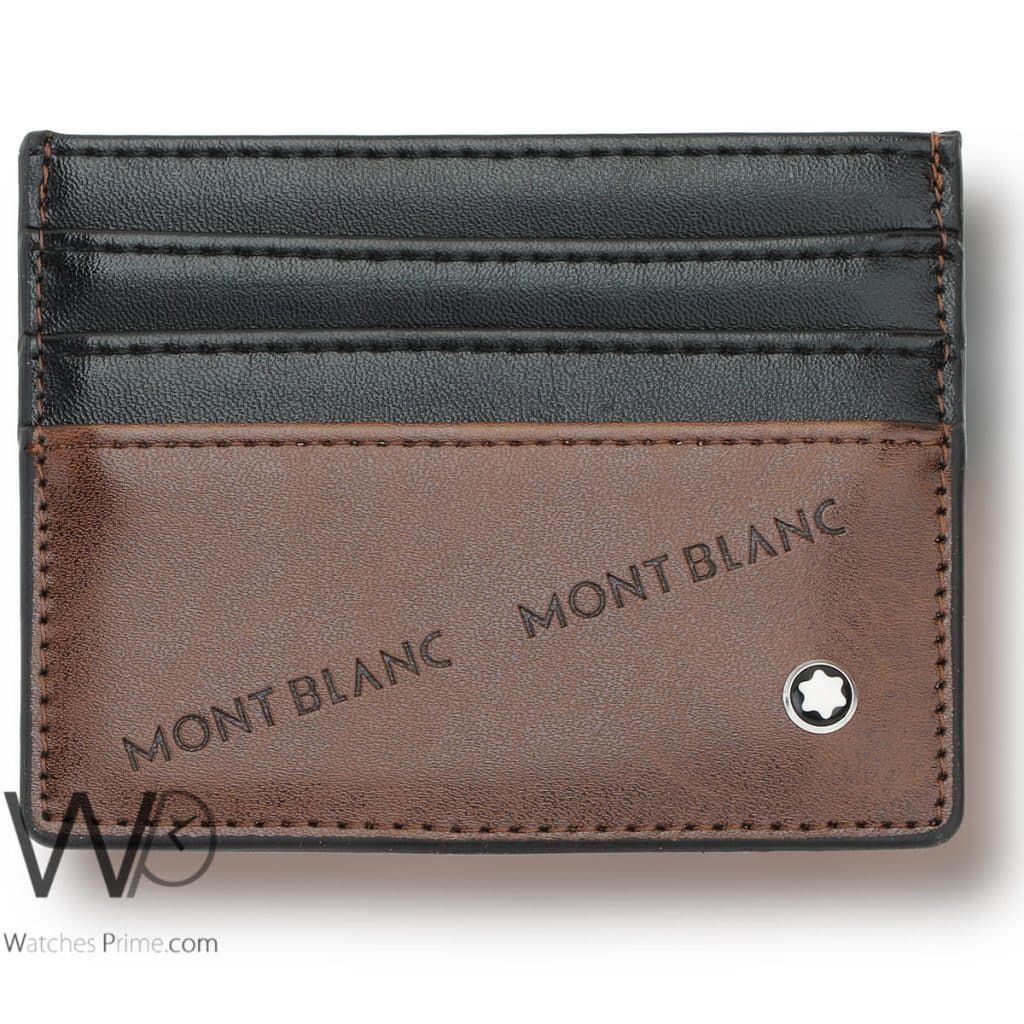 Mont blanc Holder Card Brown Wallet For Men | Watches Prime