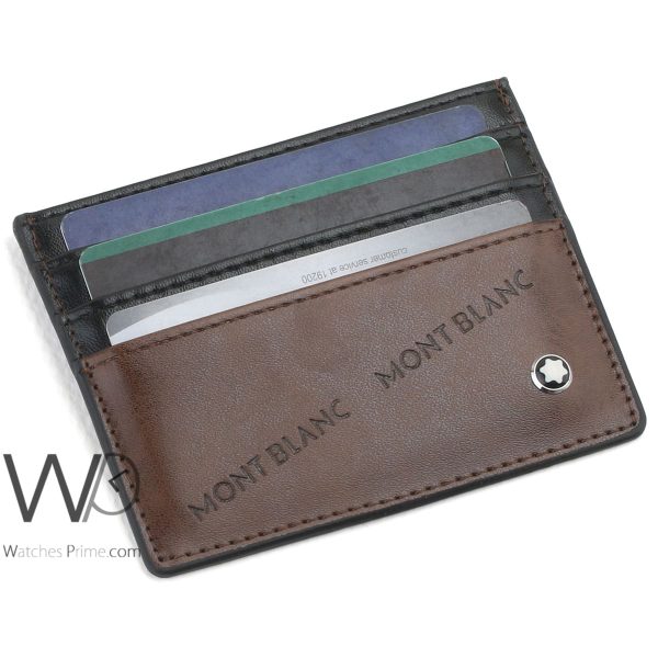 Mont blanc Holder Card Brown Wallet For Men | Watches Prime