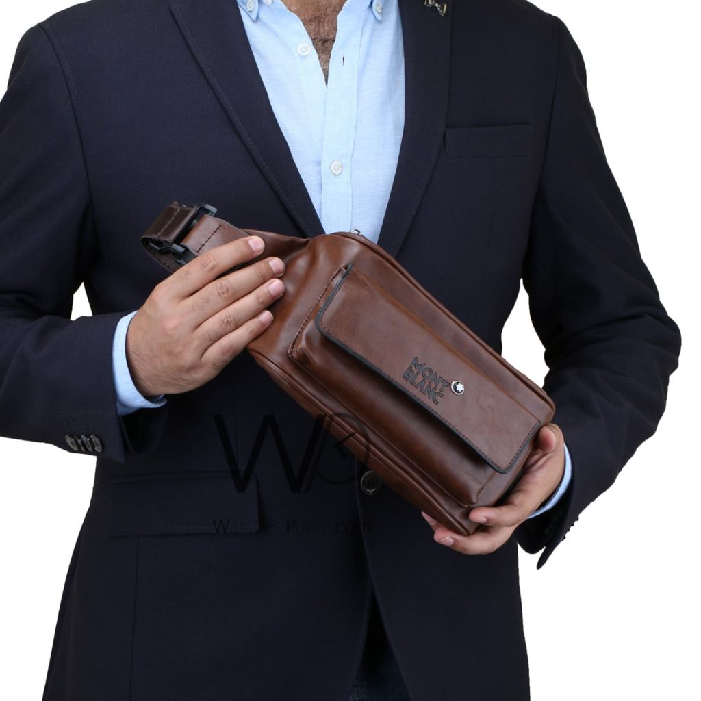 Montblanc Leather Spirit Waist Belt Bag Men | Watches Prime