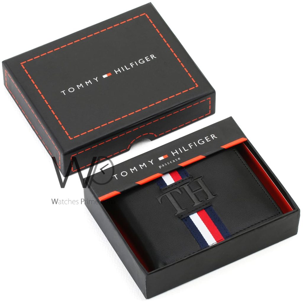 Tommy Hilfiger Wallet Original For Men Black | Watches Prime