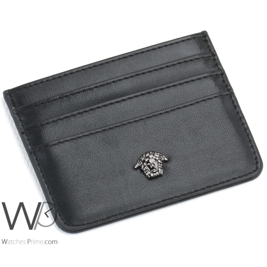 Versace Holder Card Wallet For Men Black | Watches Prime