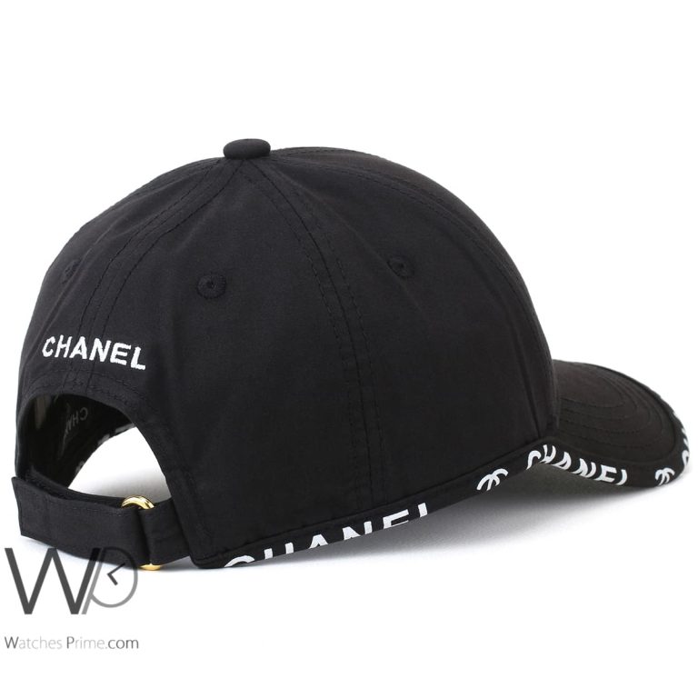 Chanel Black Cotton Baseball Cap | Watches Prime