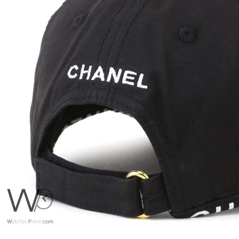 Chanel Black Cotton Baseball Cap | Watches Prime