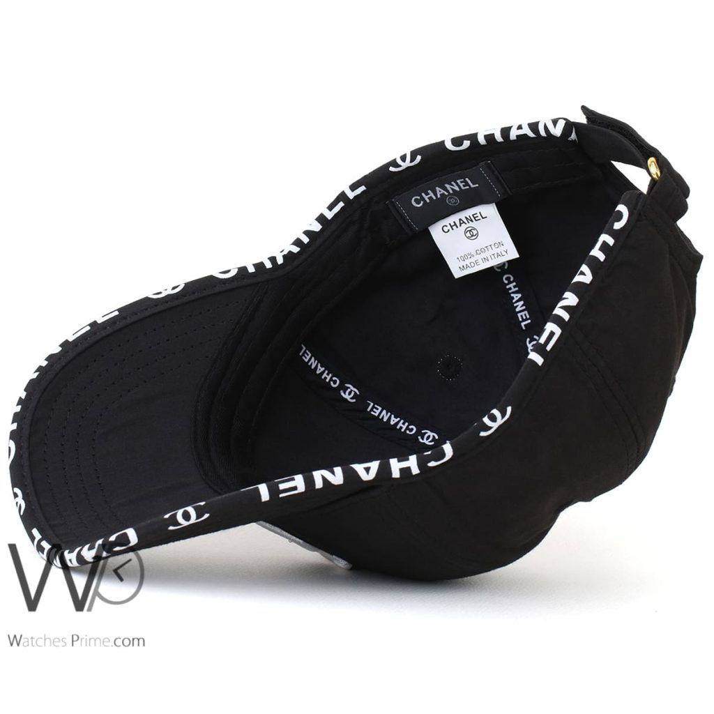 Chanel Black Cotton Baseball Cap | Watches Prime