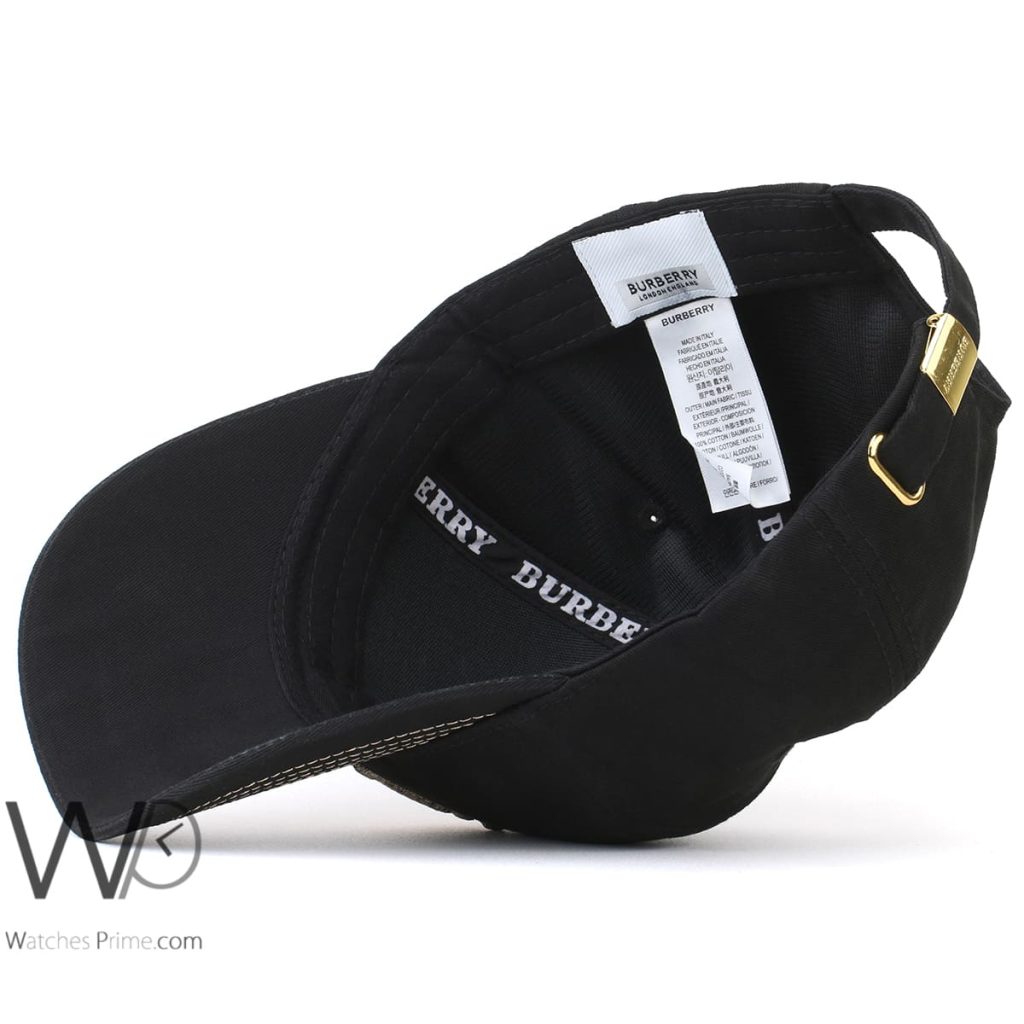 Burberry BT Baseball Cap Black Cotton | Watches Prime