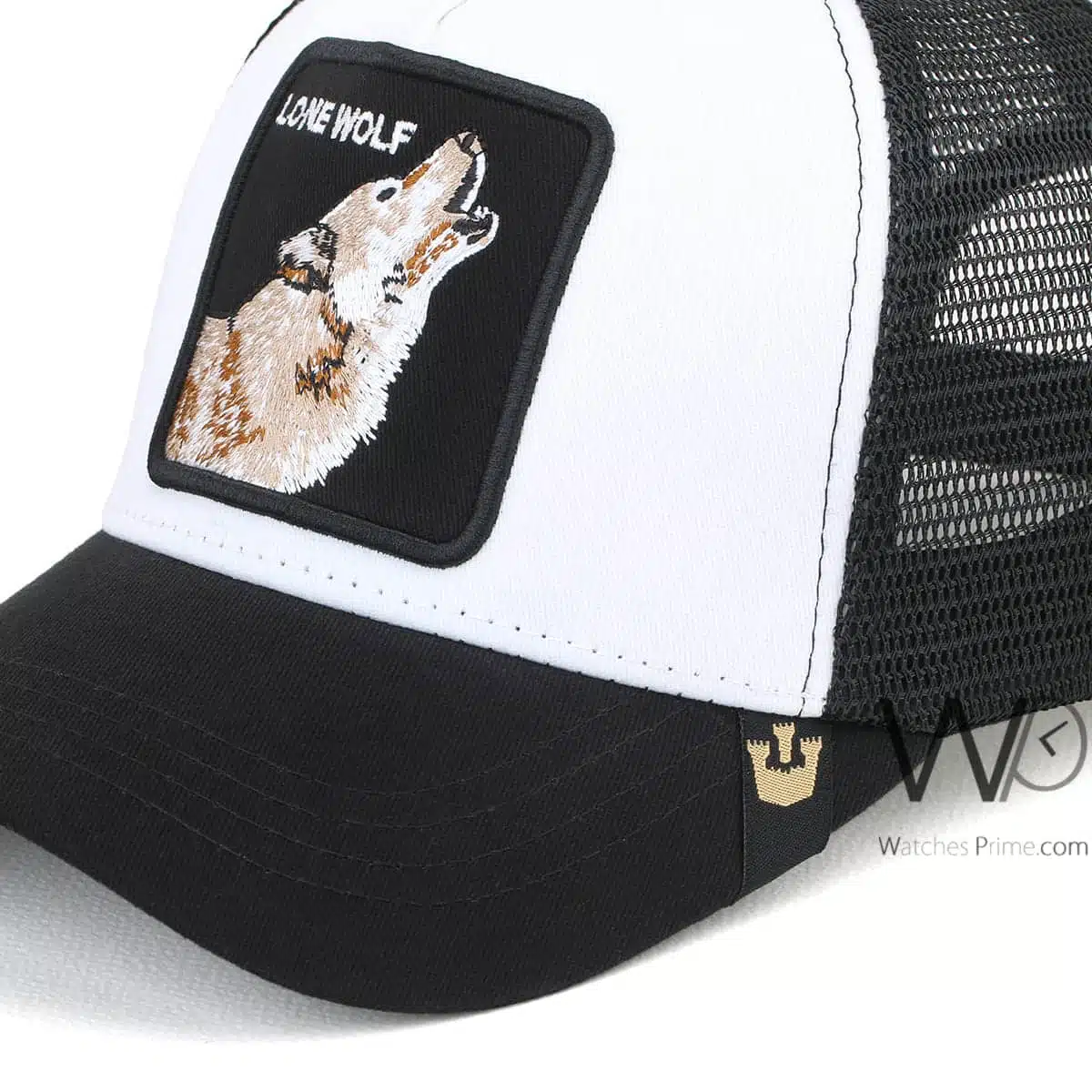 Goorin Bros Wolf Trucker Black White Cap | Watches Prime