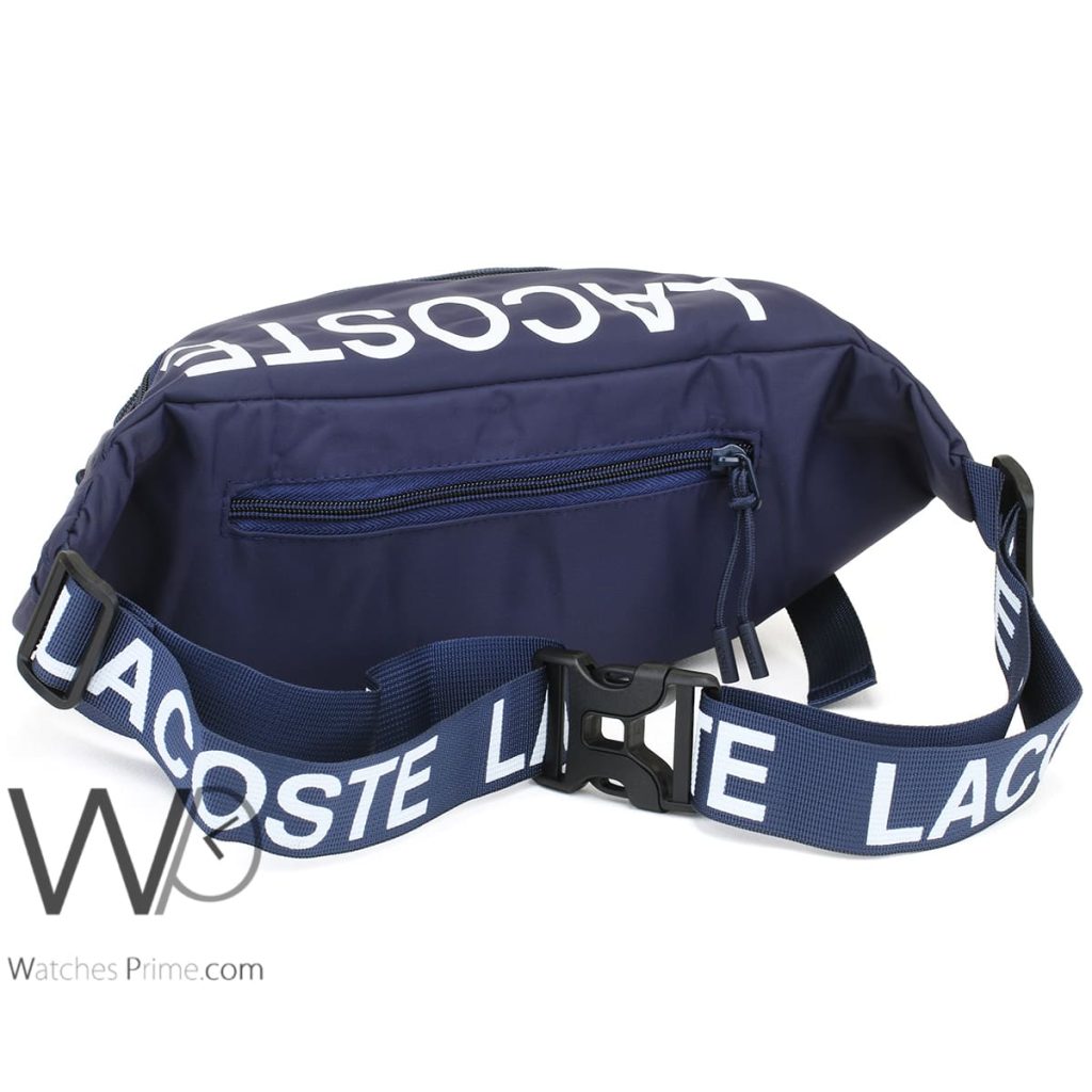 Navy Blue Lacoste Waterproof Waist Bag Men | Watches Prime