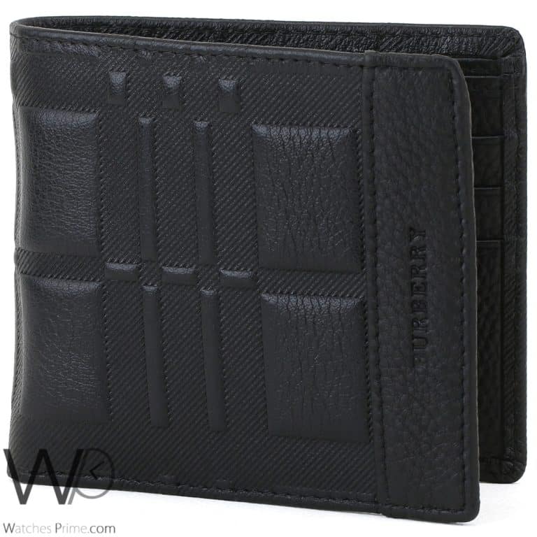 Burberry Wallet Black Leather For Men | Watches Prime