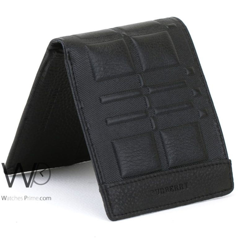 Burberry Wallet Black Leather For Men | Watches Prime