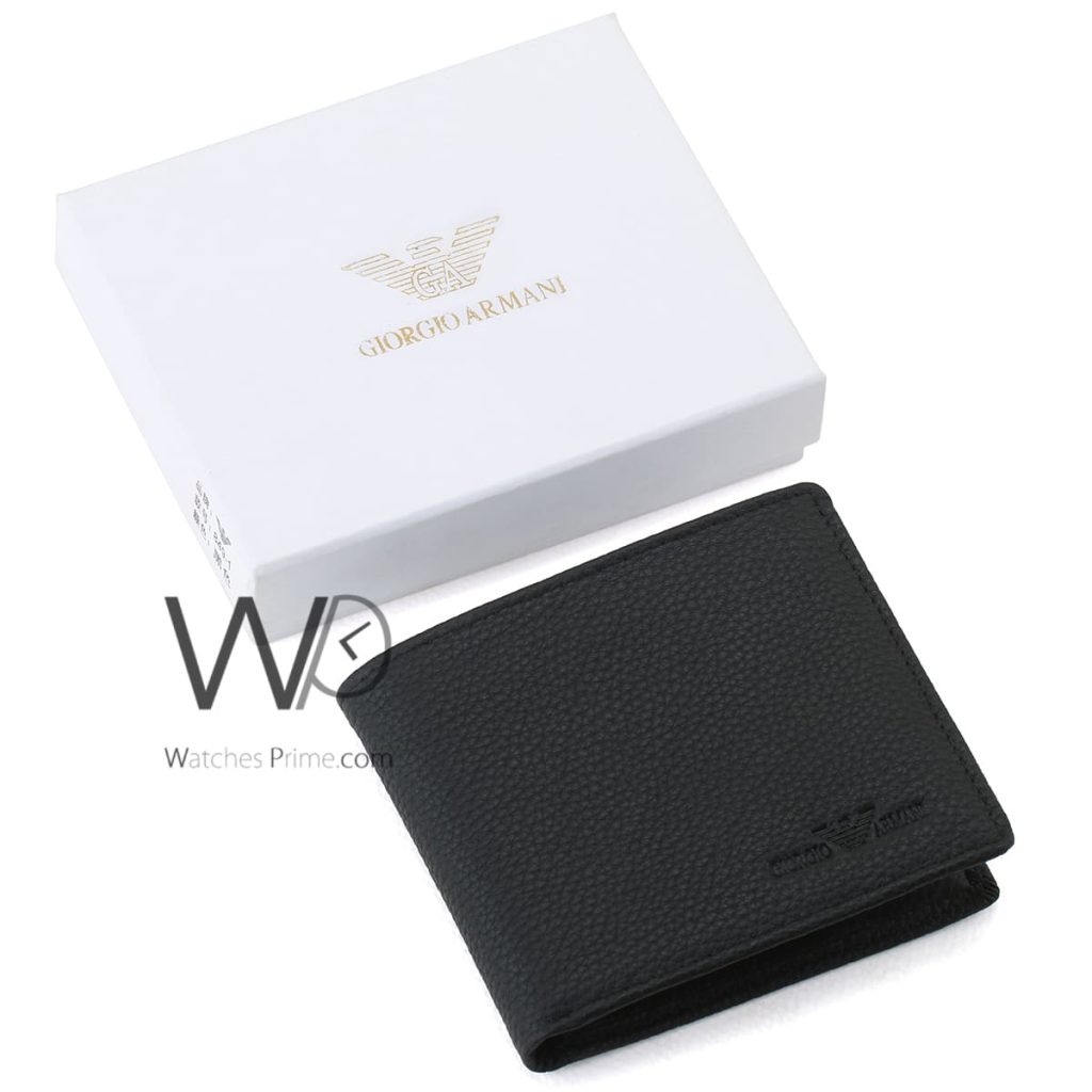 Giorgio Armani Wallet Leather For Men | Watches Prime