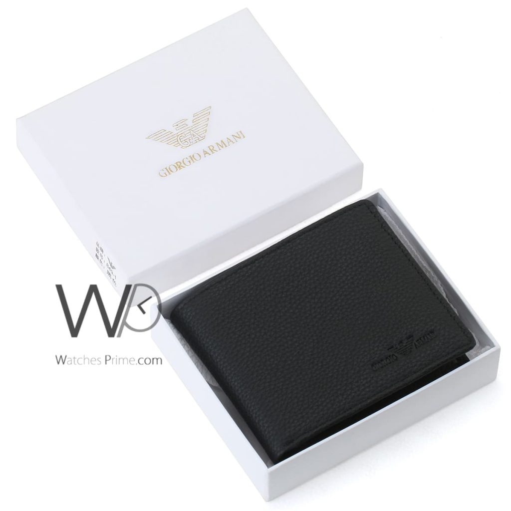 Giorgio Armani Wallet Leather For Men | Watches Prime