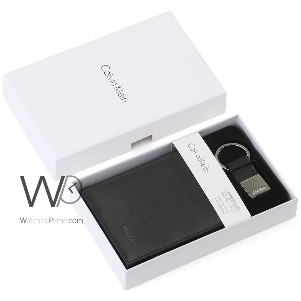 Calvin Klein Wallet Card Holder CK Men Black | Watches Prime