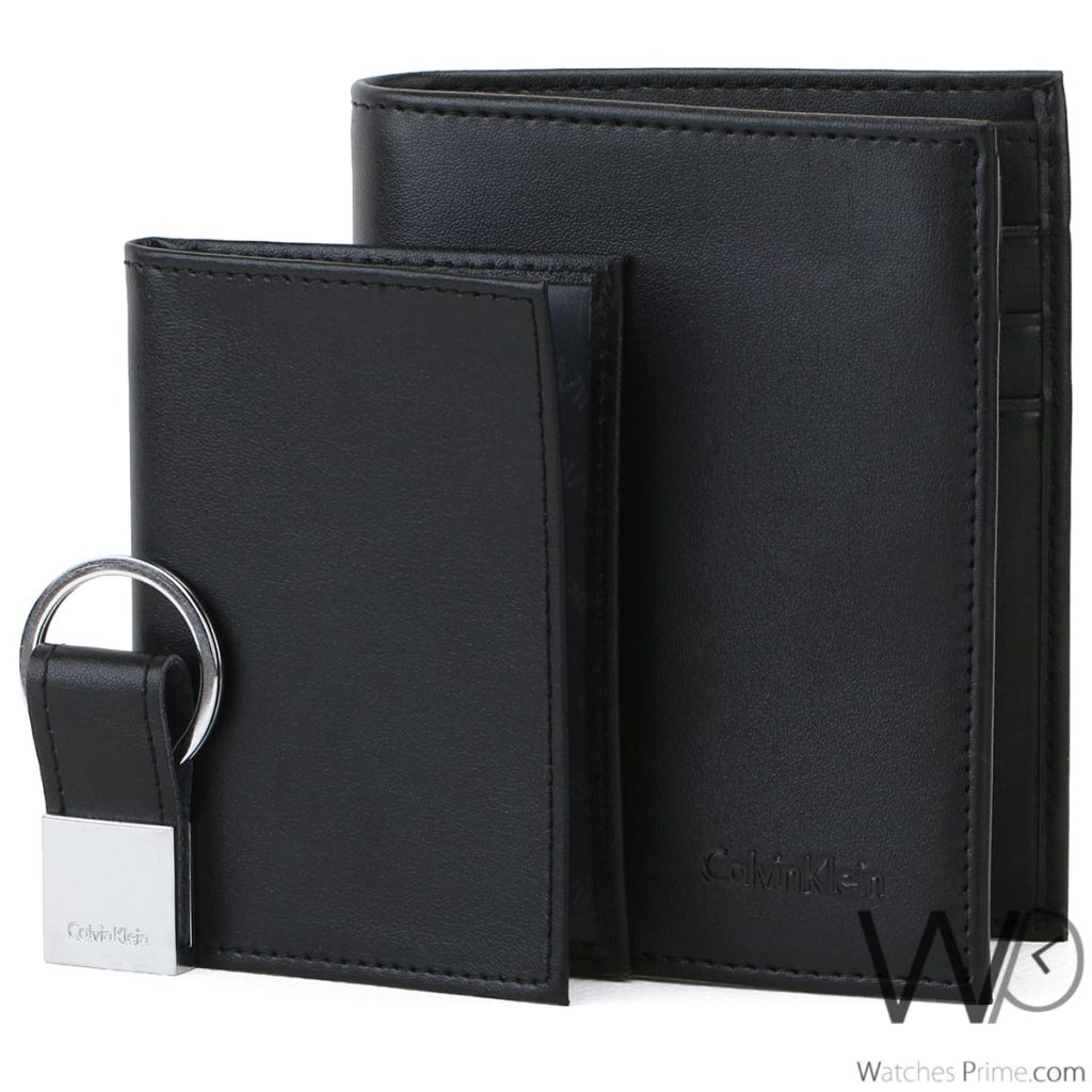 Calvin Klein Wallet Card Holder CK Men Black | Watches Prime