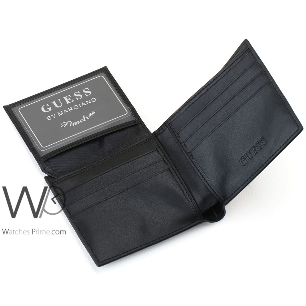 Guess wallet Patterned Black For Men Leather | Watches Prime