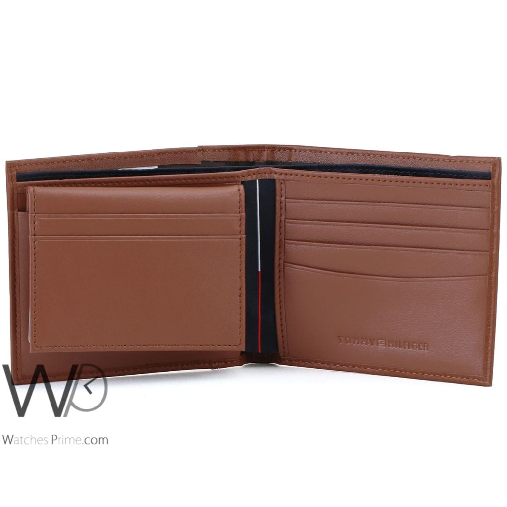 Tommy Wallet Genuine Leather Brown For Men | Watches Prime