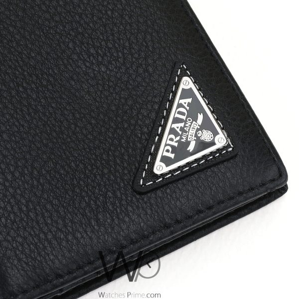Prada Long Wallet Black For Men Leather | Watches Prime