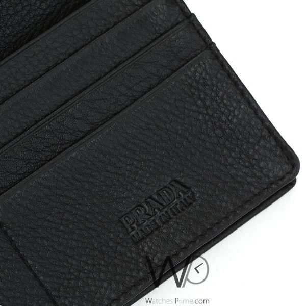 Prada Long Wallet Black For Men Leather | Watches Prime