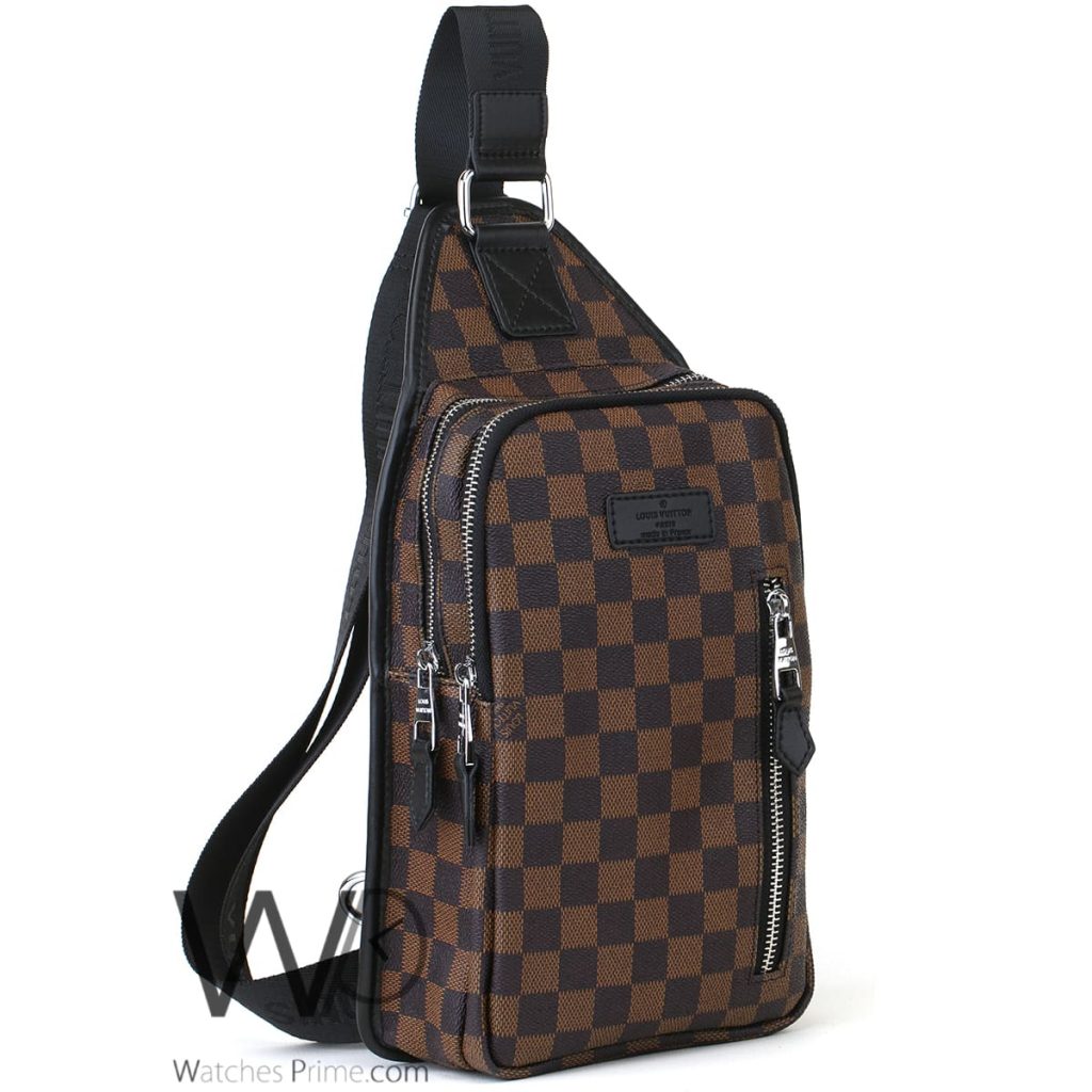 Louis Vuitton shoulder Bag Brown Leather Men | Watches Prime