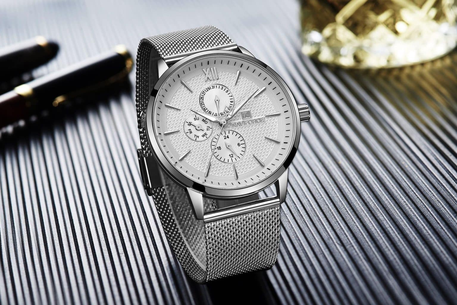 Naviforce Men's Watch NF3003 S W | Watches Prime