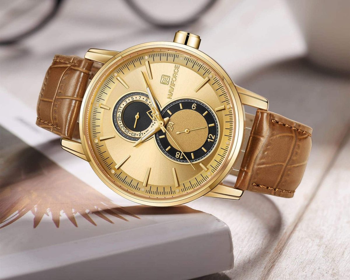 Naviforce Men's Watch NF3005 G G L BN | Watches Prime