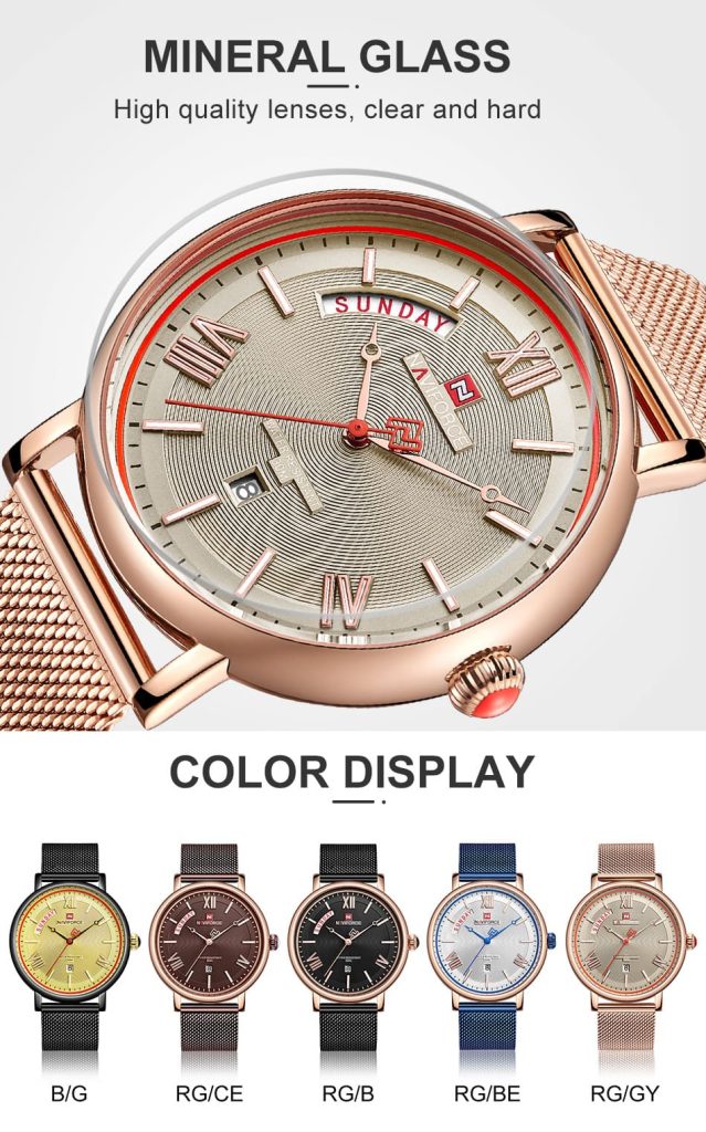 Naviforce Men's Watch NF3006 RG GY | Watches Prime