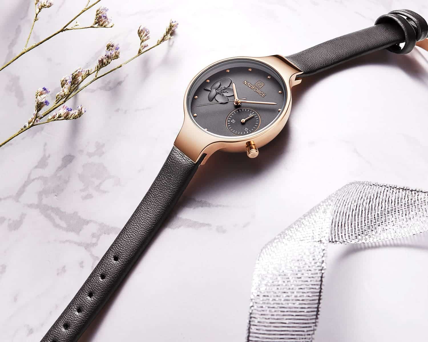 Naviforce Women's Watch NF5001 RG GY GY | Watches Prime