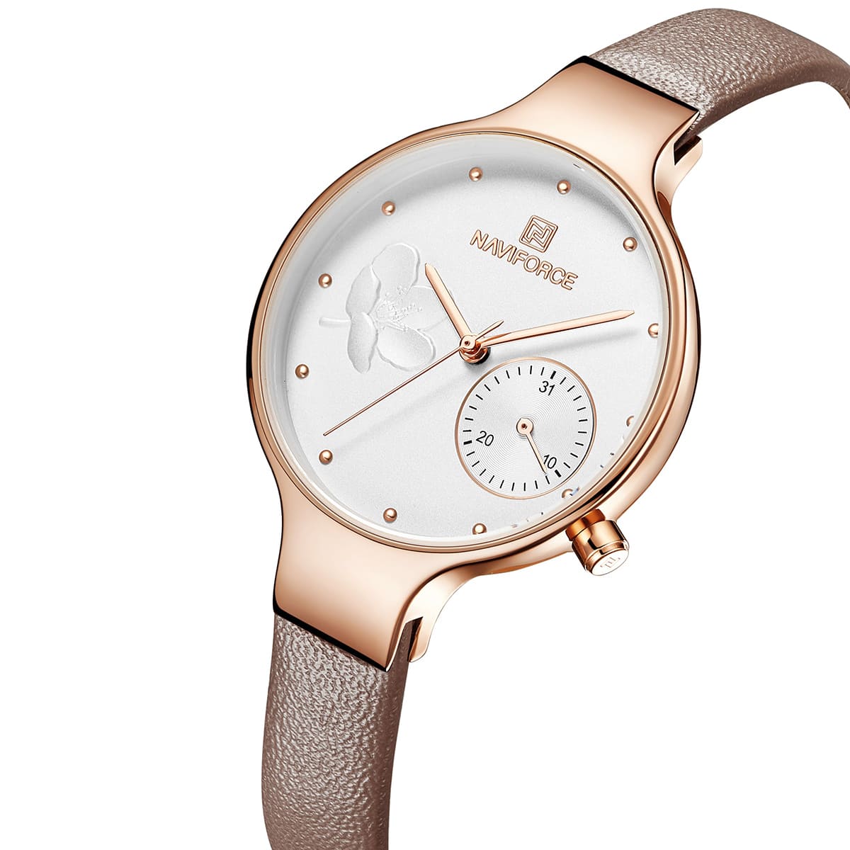 Naviforce Women's Watch NF5001 RG W PG | Watches Prime