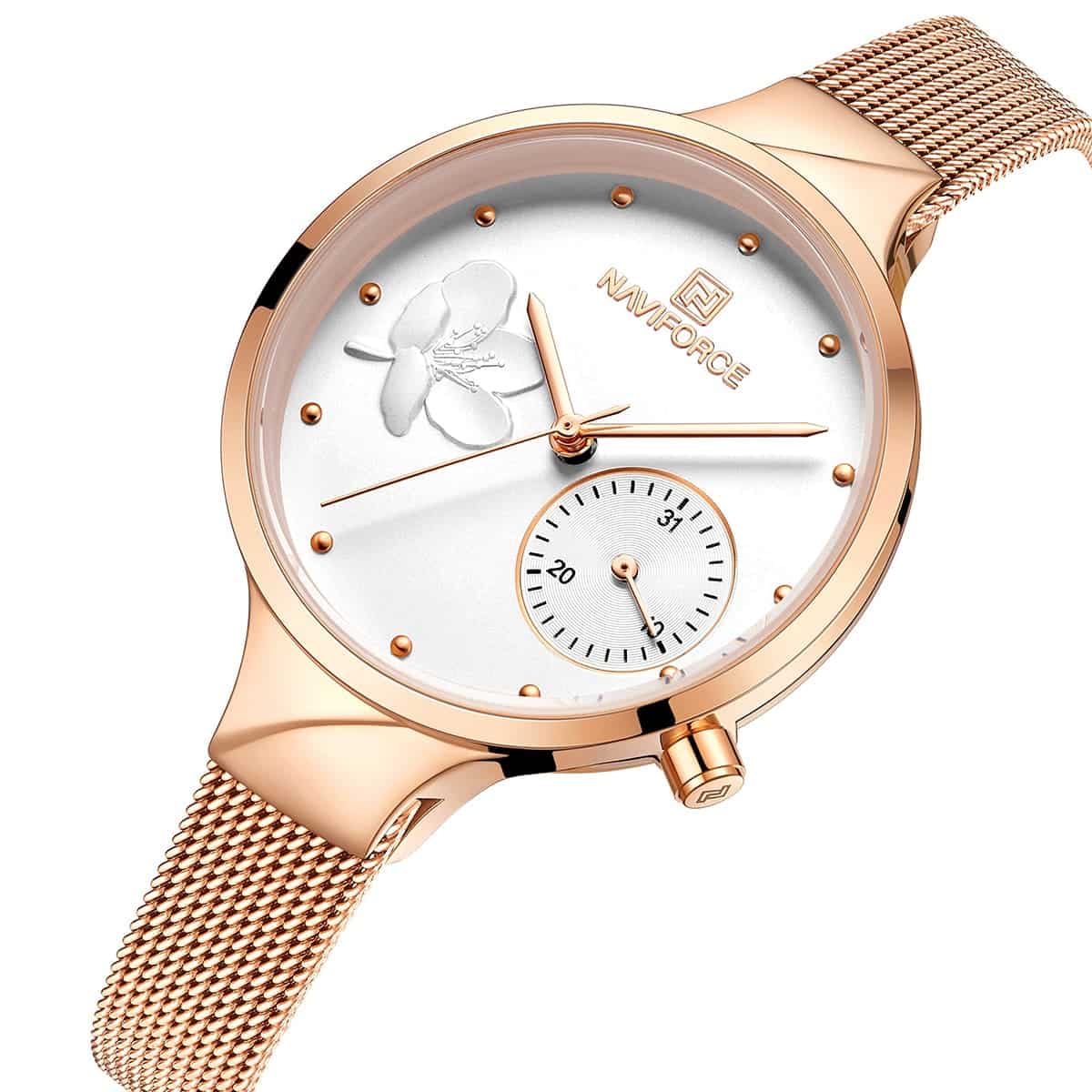 Naviforce Women's Watch NF5001S RG W RG | Watches Prime