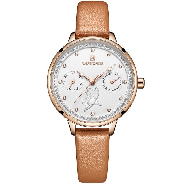 Naviforce Women's Watch NF5003 RG W L BN | Watches Prime
