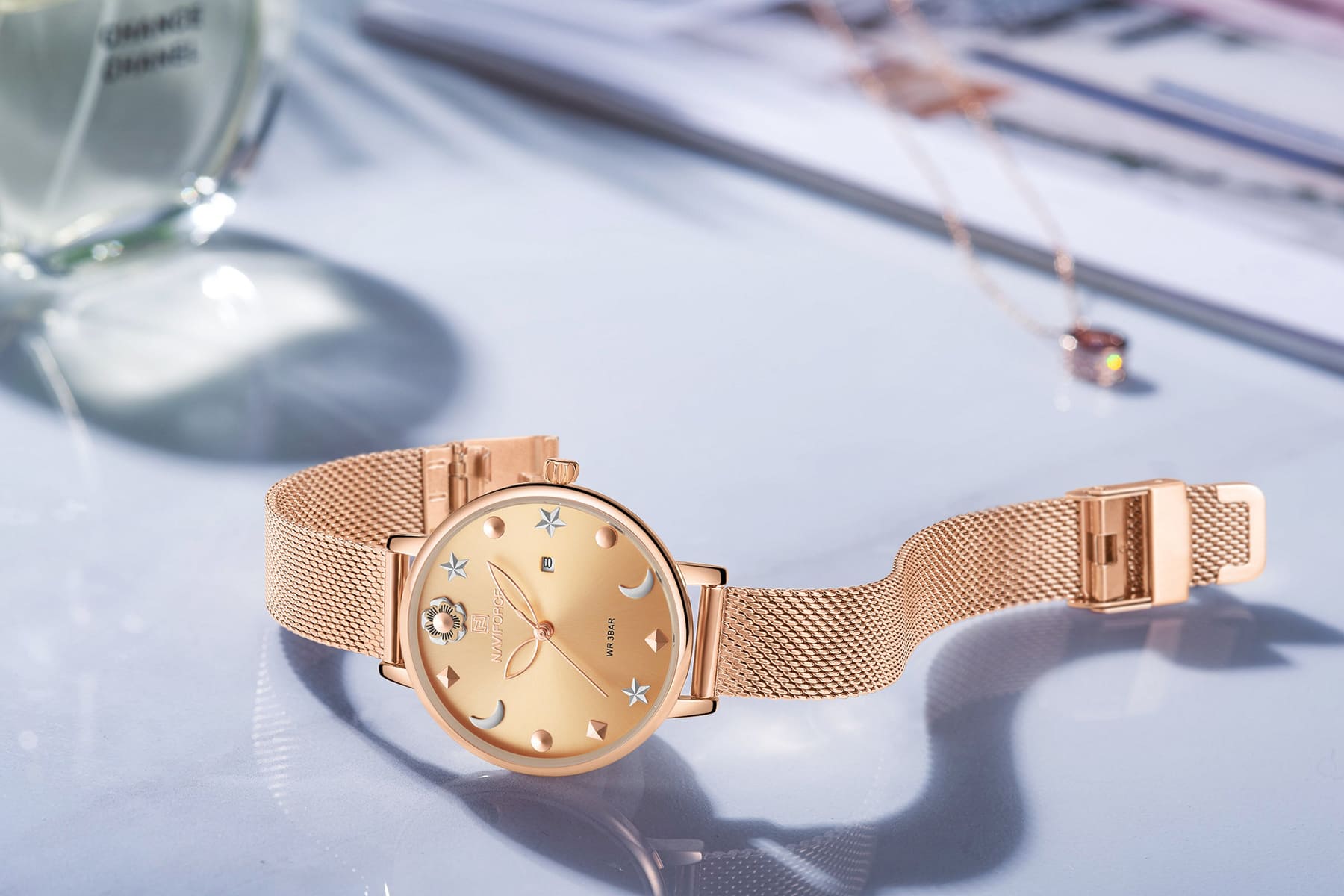 Naviforce Women's Watch NF5009 RG RG | Watches Prime