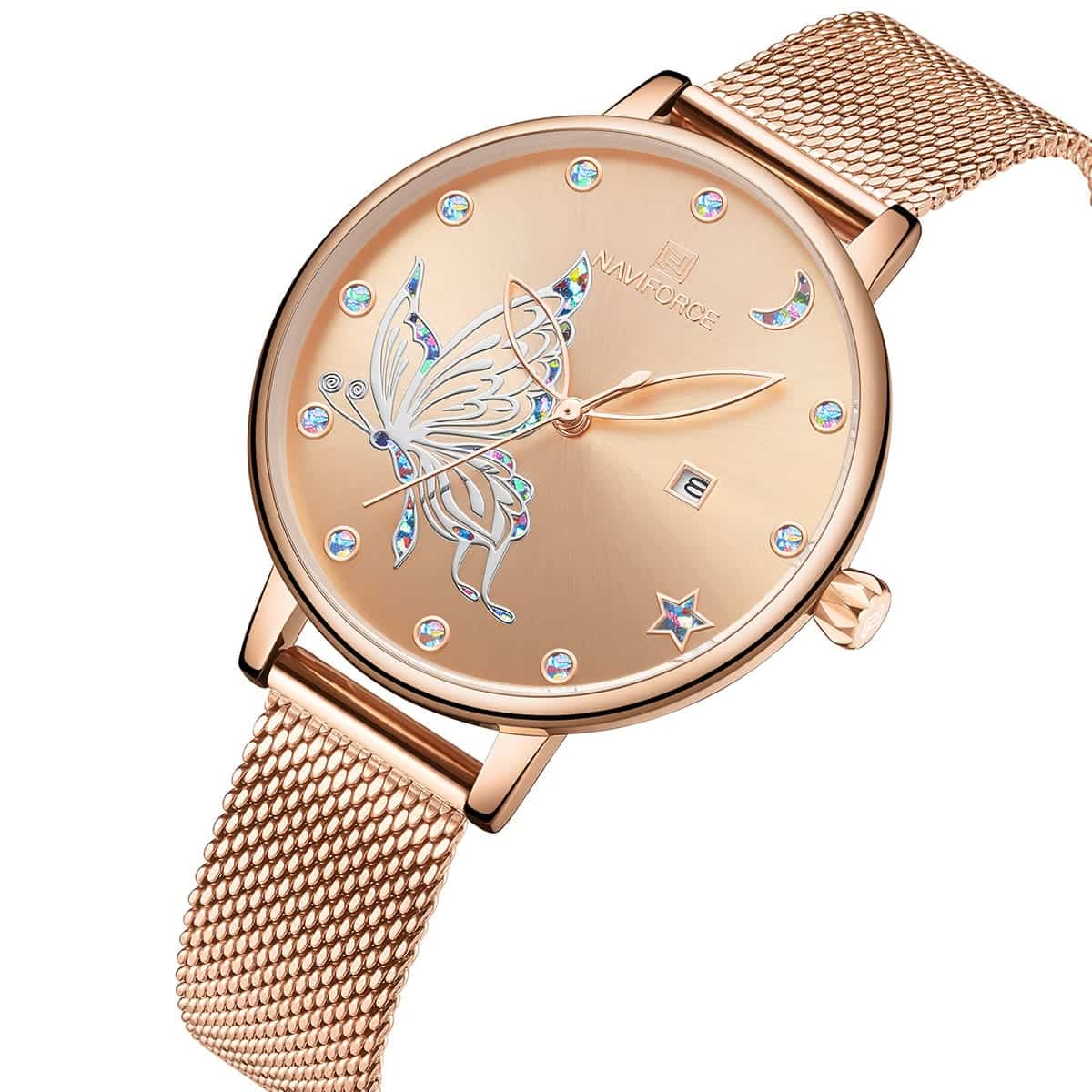 Naviforce Women's Watch NF5011 RG RG | Watches Prime