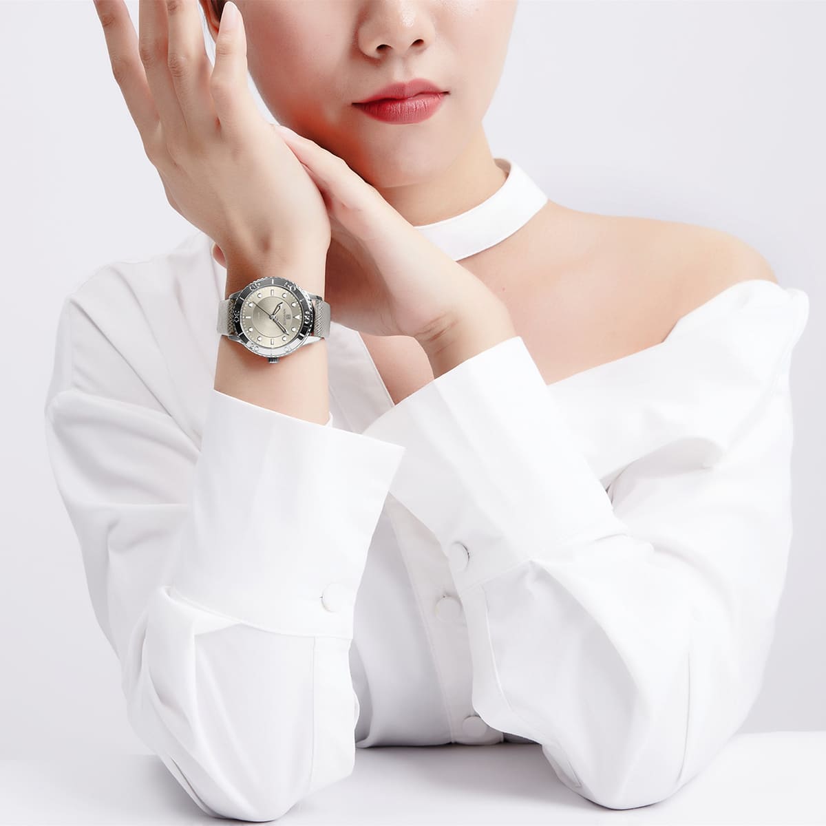 Naviforce Women's Watch NF5020 S GY GY | Watches Prime