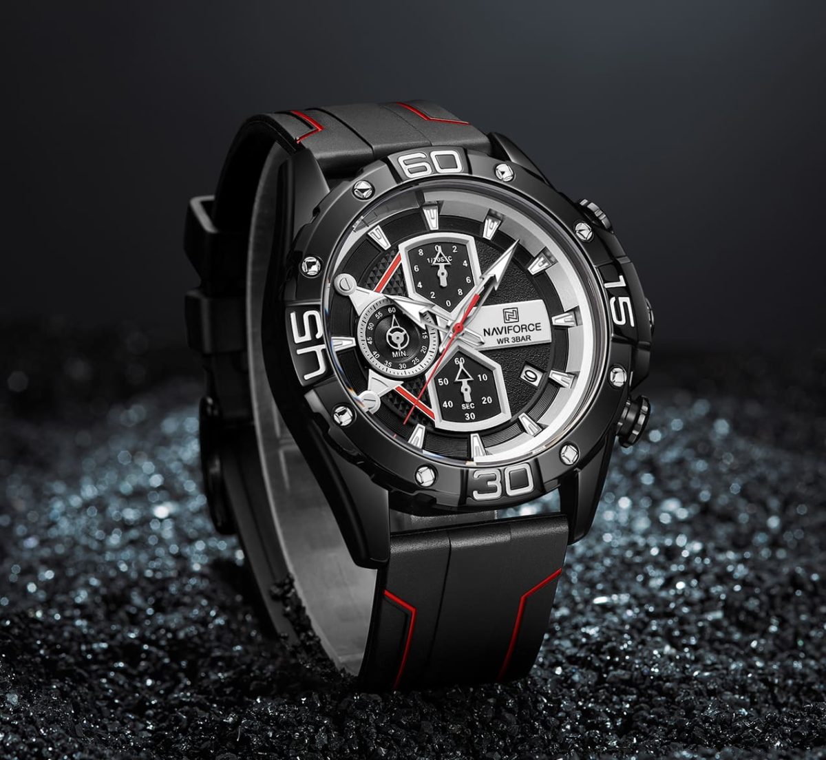 Naviforce Men's Watch NF8018T B B R | Watches Prime