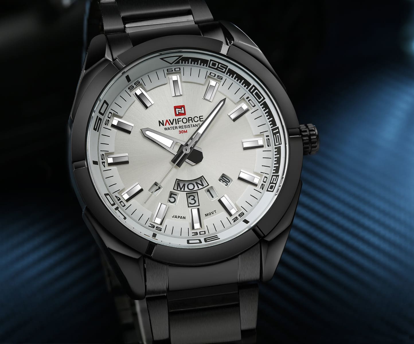 Naviforce Men's Watch NF9038 B W | Watches Prime
