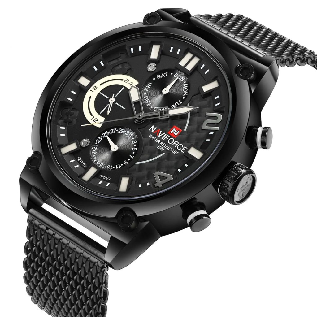 Naviforce Men's Watch NF9068S B W B | Watches Prime