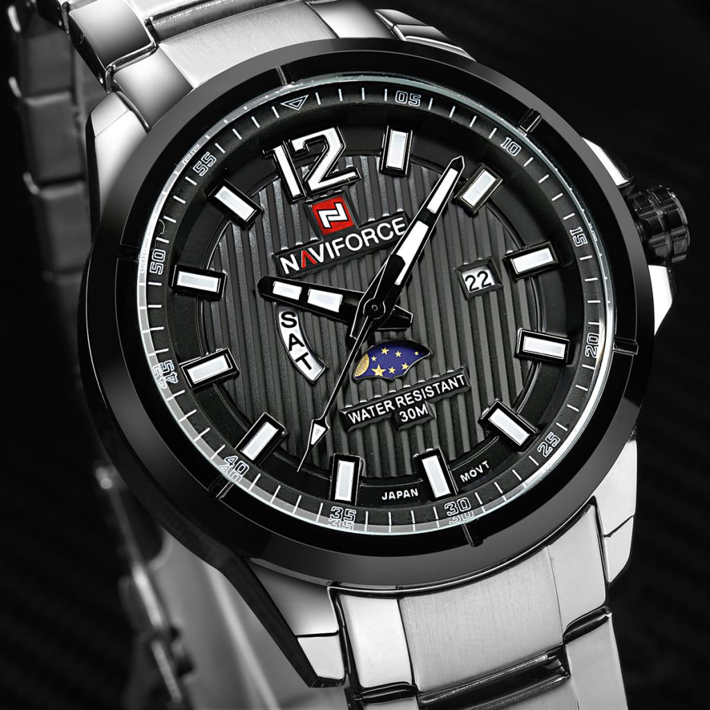 Buy Original Naviforce NF9084-S-B Analog Water Resistant 30M Wrist ...
