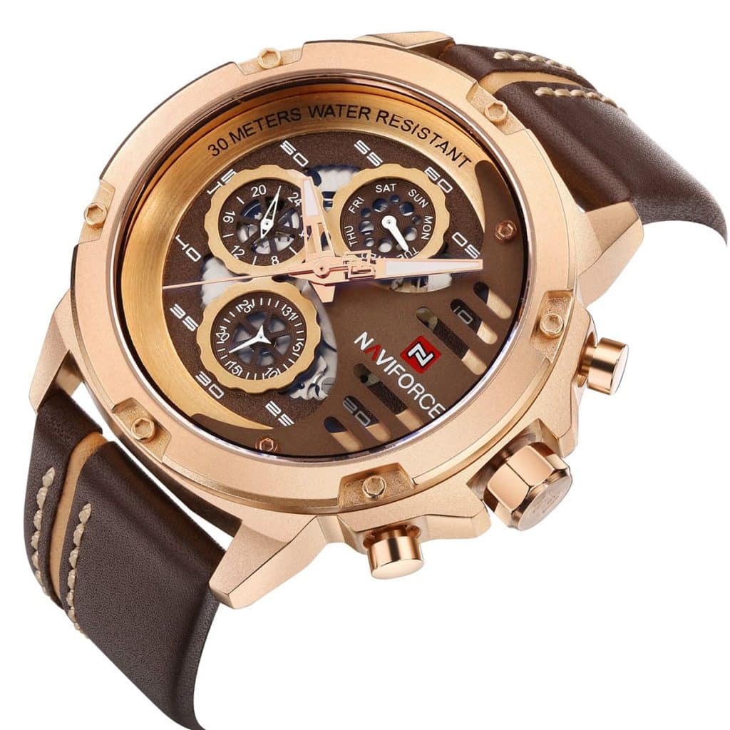 Naviforce Men's Watch NF9110 RG CE BN | Watches Prime