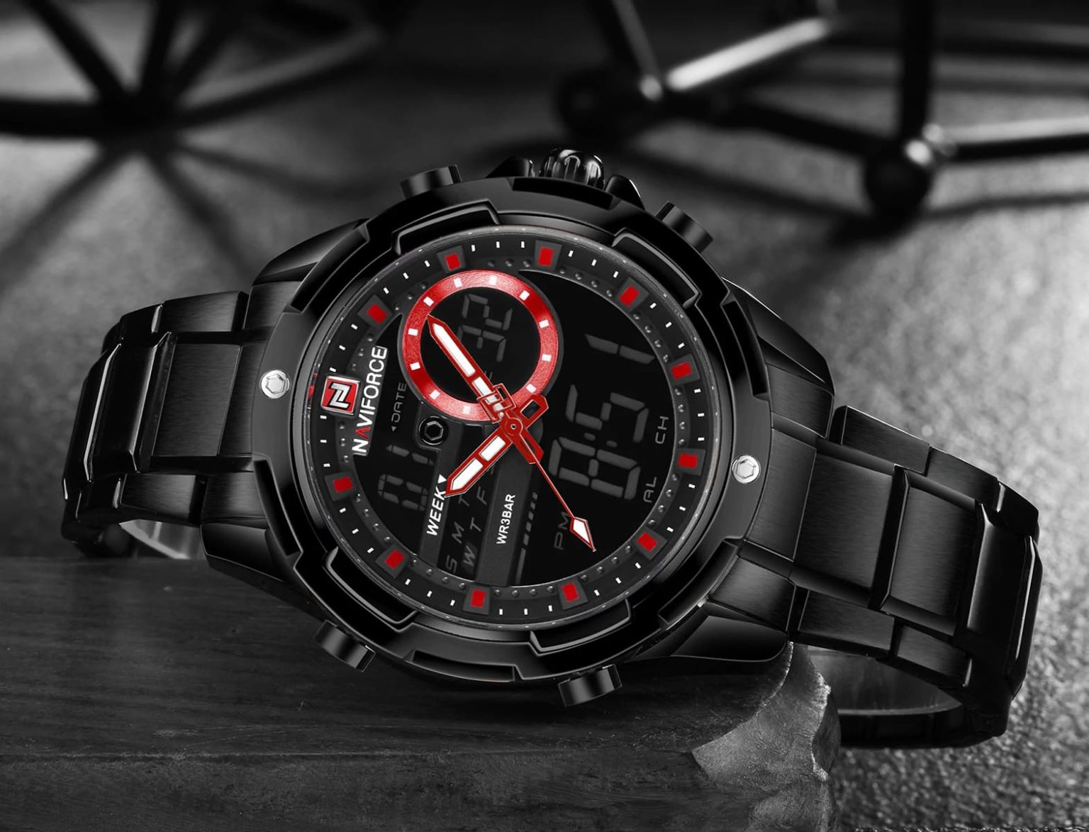 Naviforce Men's Watch NF9120 B B R | Watches Prime